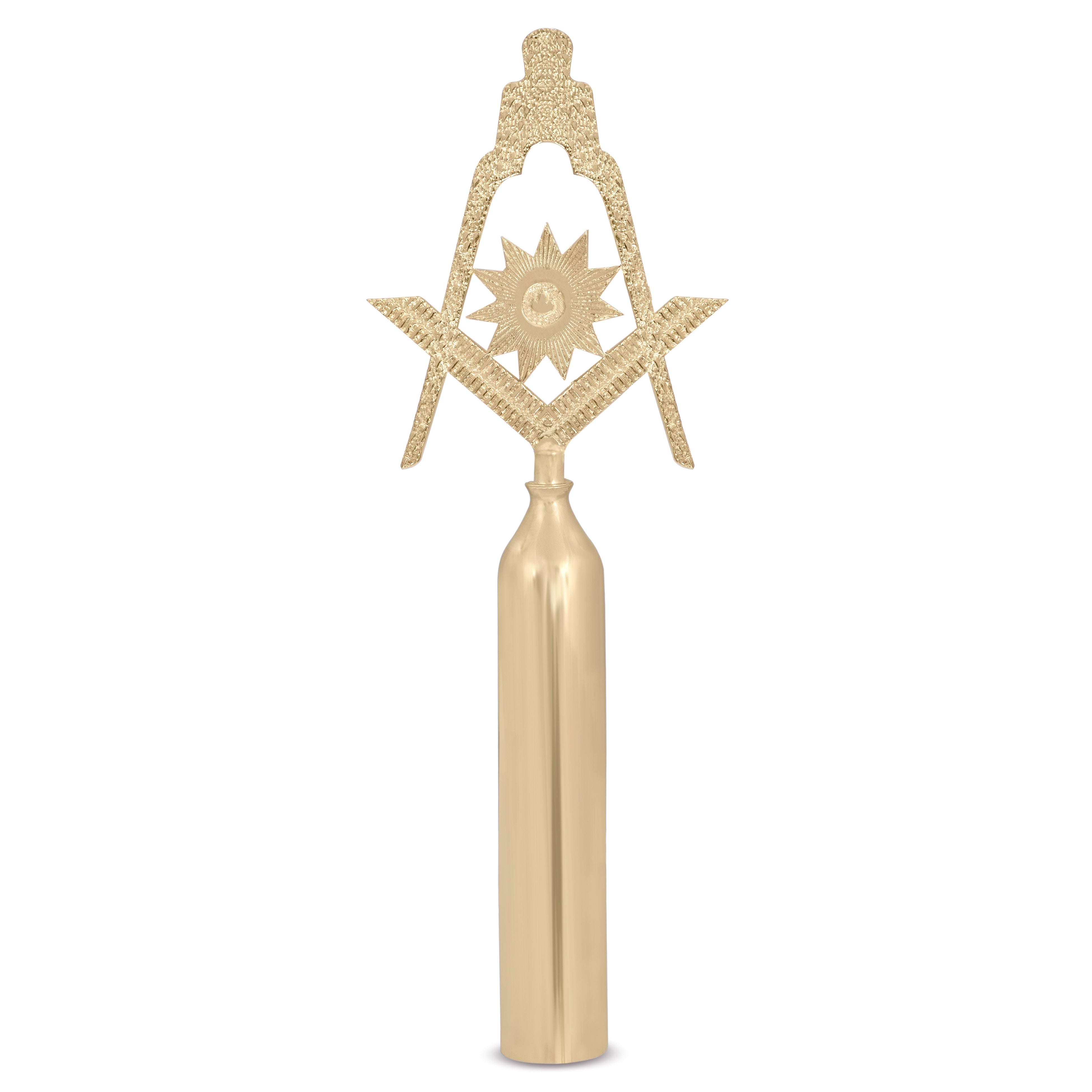 Senior Deacon Blue Lodge Rod Top - Gold Plated | Bricks Masons
