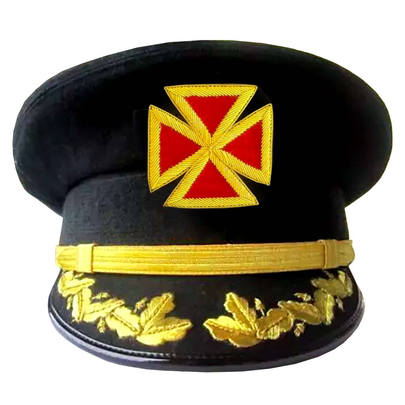 Grand Knights Templar Fatigue Cap - Hand Embroidered with Vinework ...